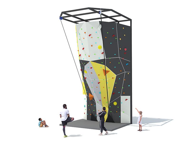 Environmental protection playground childrens climbing wall for theme park